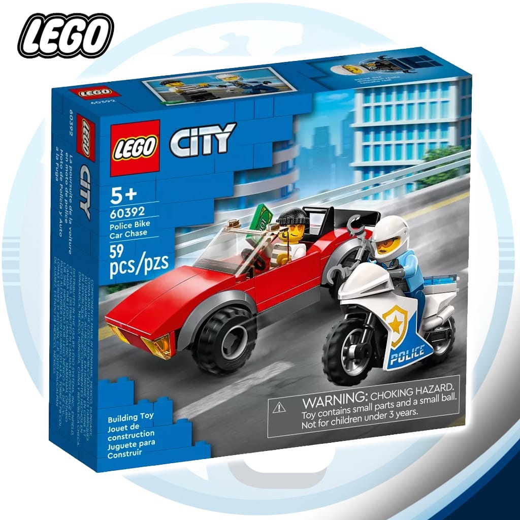 Lego City 60392 Moto de Policia y Coche a la Fuga - Tierra Prima Tienda Online para coleccionistas