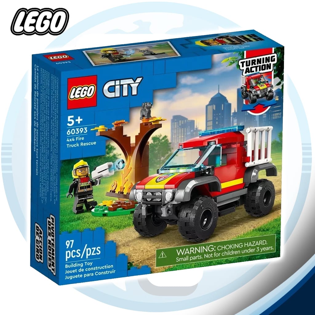 Lego City 60393 Camión de Rescate de Bomberos 4x4 - Tierra Prima Tienda ...